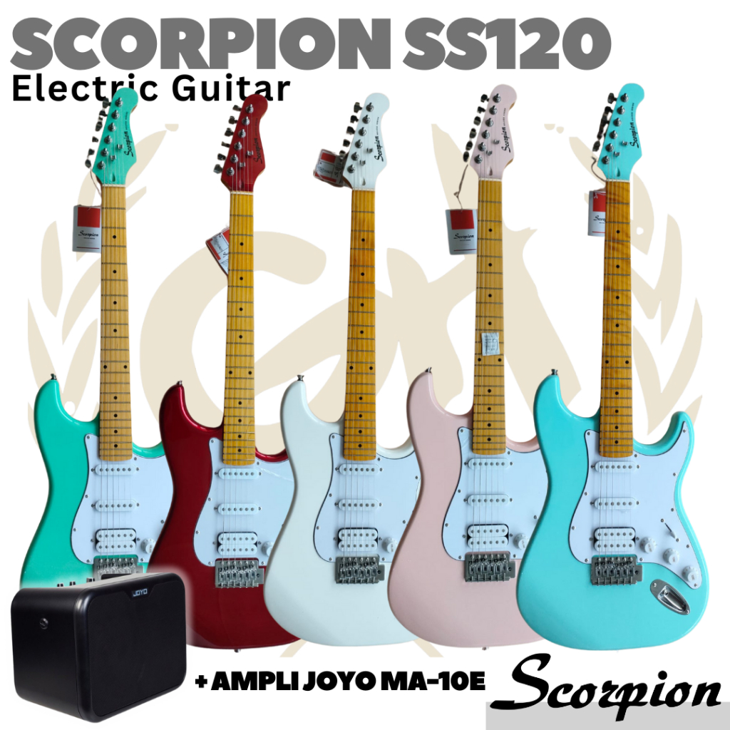 Jual SCORPION SS120 + JOYO MA-10E Electric Guitar and Amplifier | Gitar ...