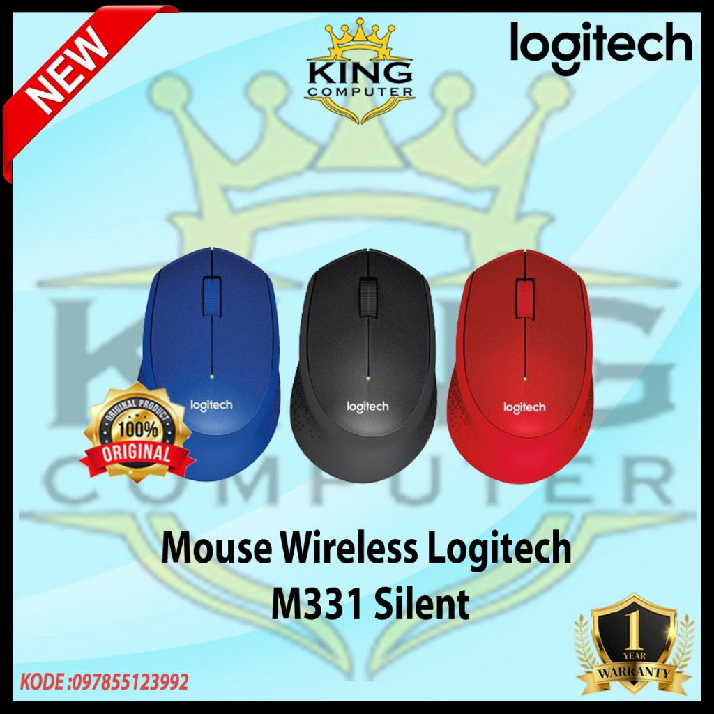 Jual LOGITECH M331 MOUSE WIRELESS SILENT PLUS M331 | Shopee Indonesia