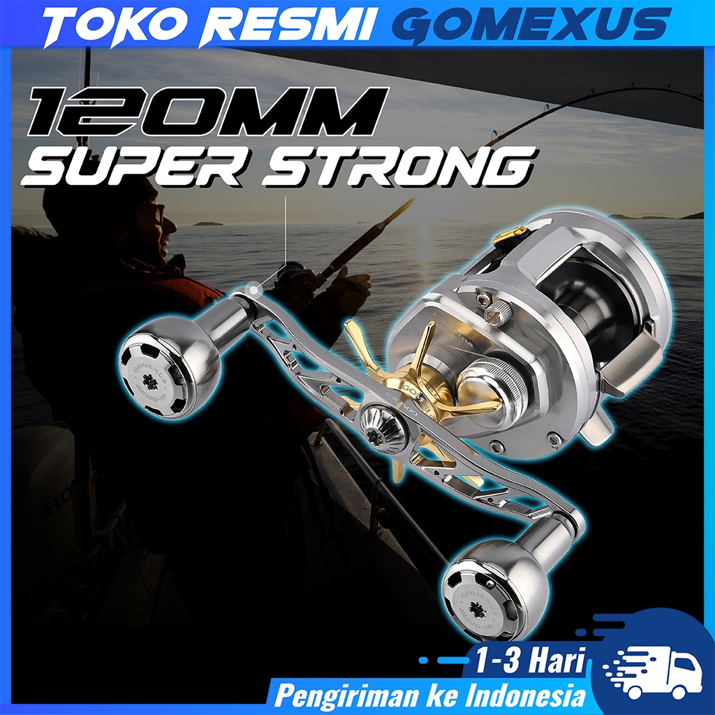 Jual (Heavy Game) Gomexus Handle Reel BC Baitcasting Reel Pancing 120mm ...