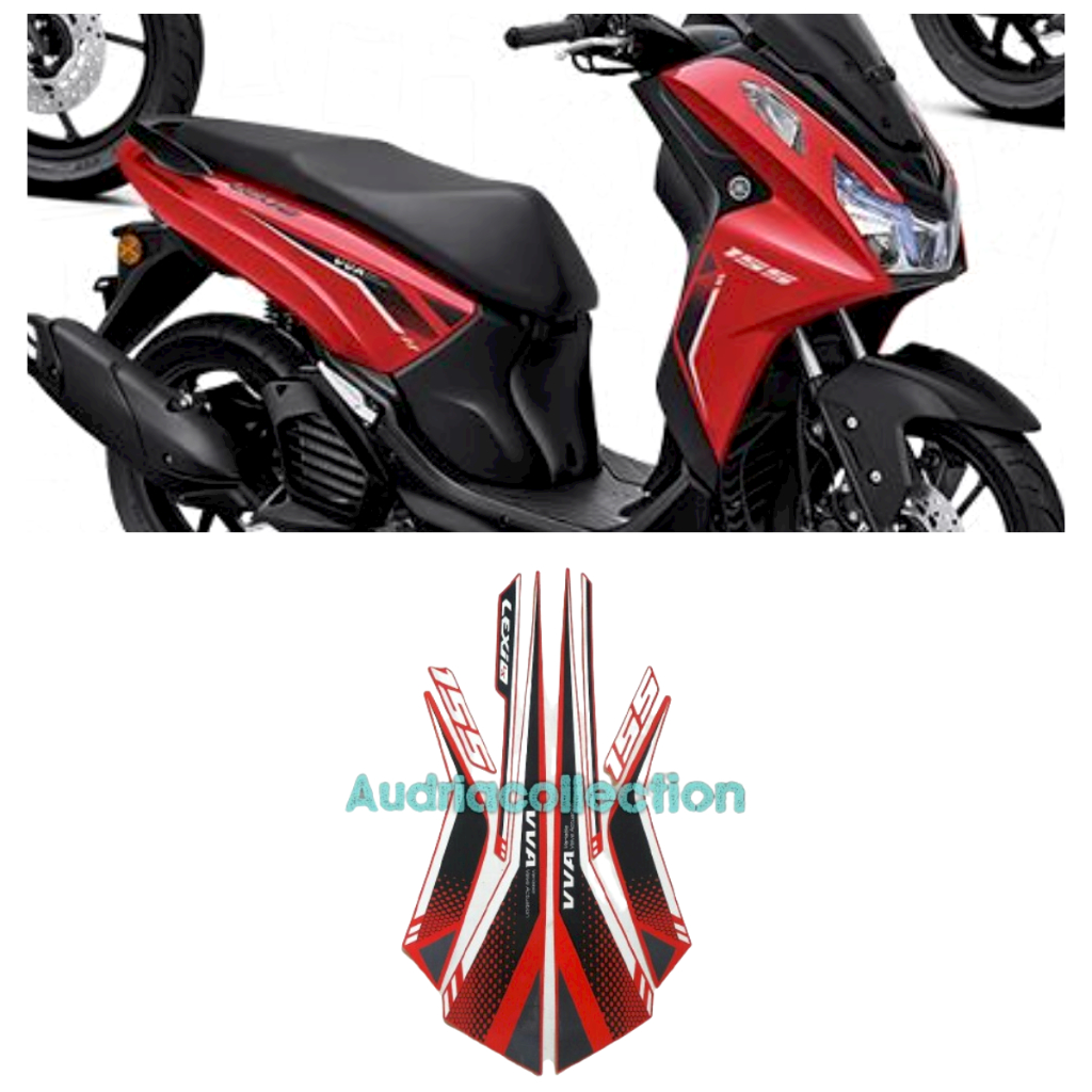 Jual Sticker Striping Motor Yamaha Lexi 2024 Merah | Shopee Indonesia
