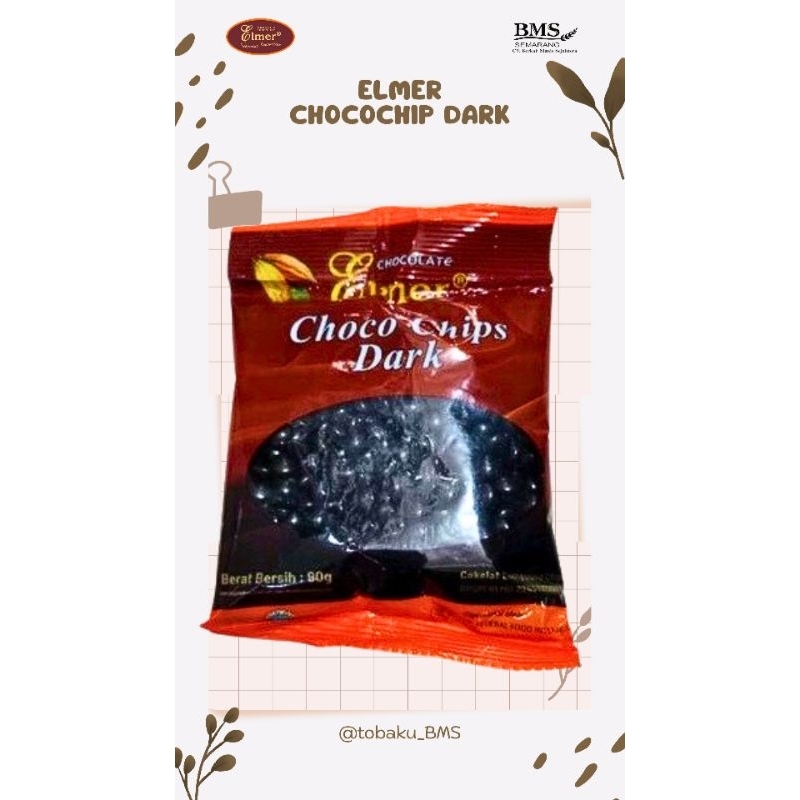 Jual ELMER CHOCO CHIPS DARK & COLOUR 90 Gram | Shopee Indonesia