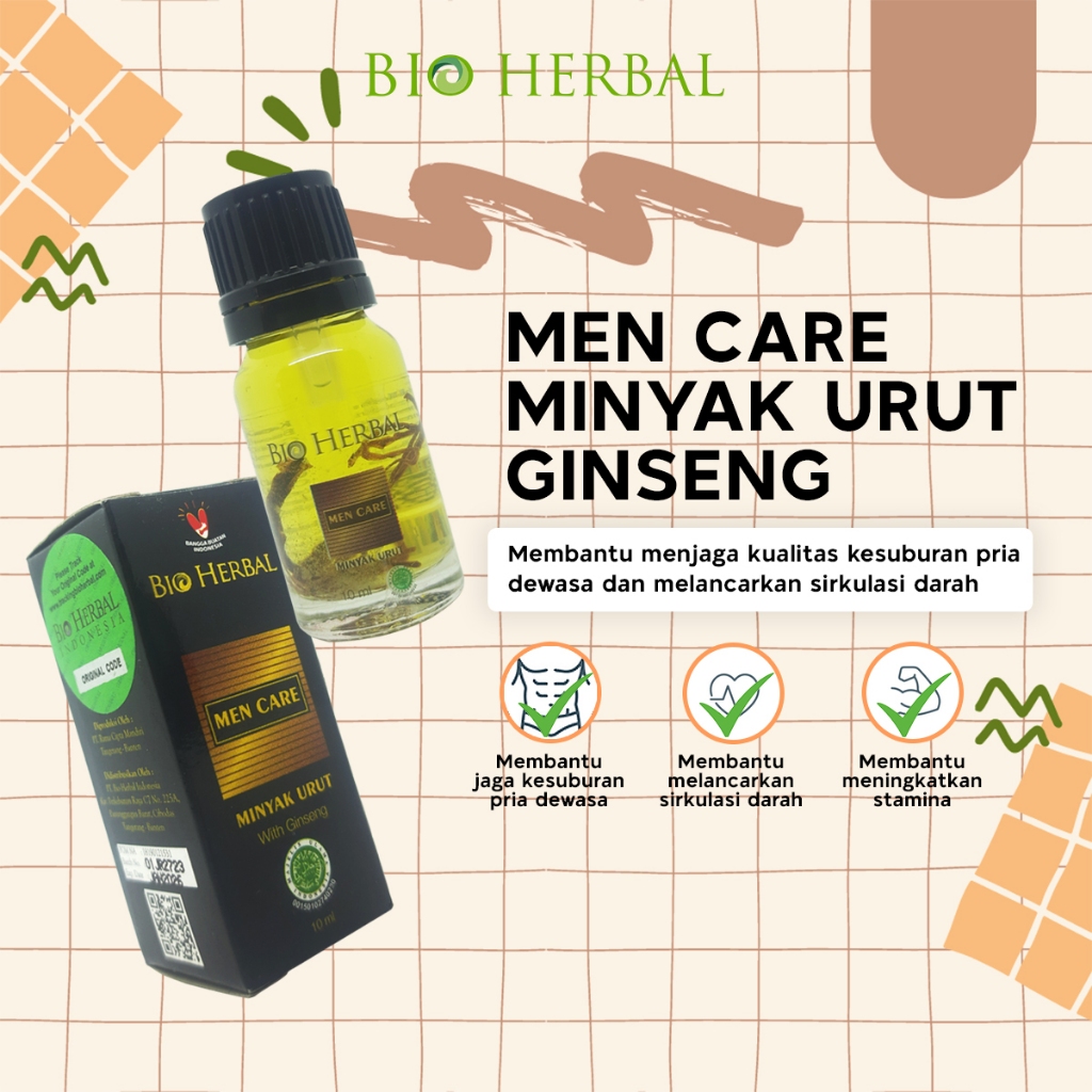 Jual Bioherbal Men Care Minyak Urut Ginseng | Shopee Indonesia