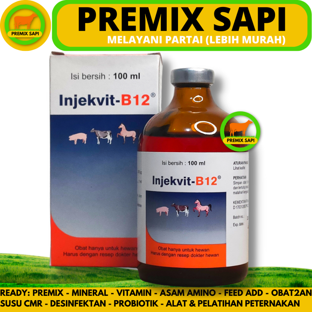Jual INJEKVIT B12 100 ml - Obat B12 untuk perbaiki kondisi tubuh ...