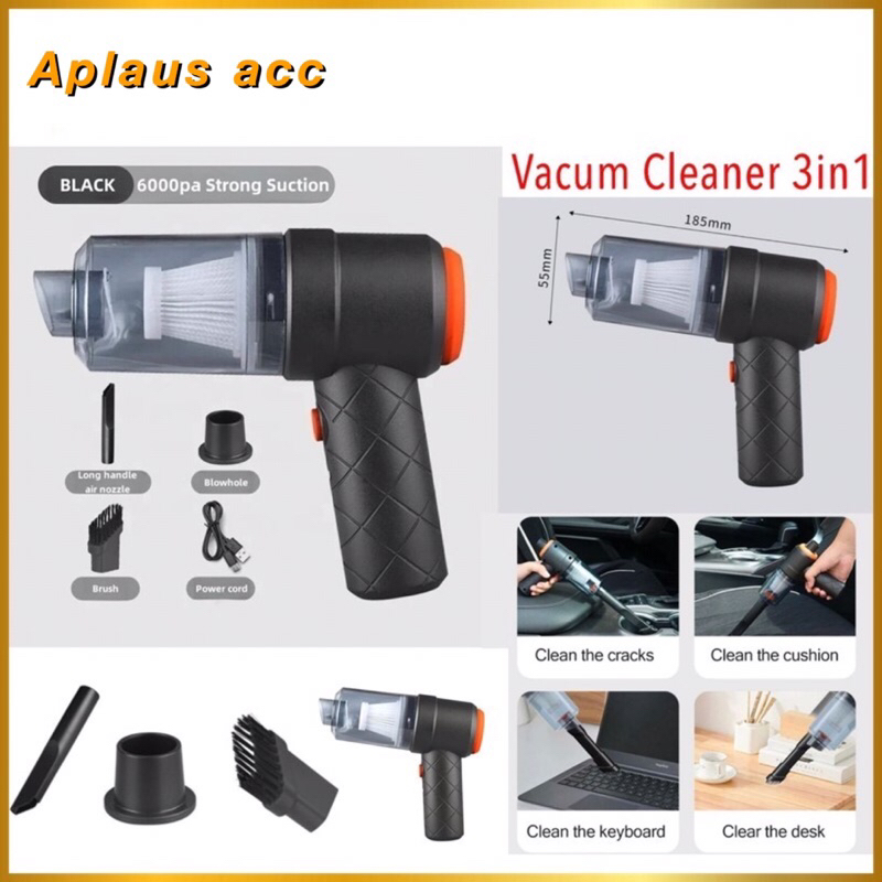 Jual Vacuum Cleaner 3in1 Vacuum Penyedot Rechargeable 3in1 Mini