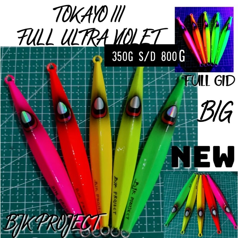 Jual METAL JIG TOKAYO III/ SITENKIBA 350g s/d 800g FULL UV BJK PROJECT | Shopee Indonesia