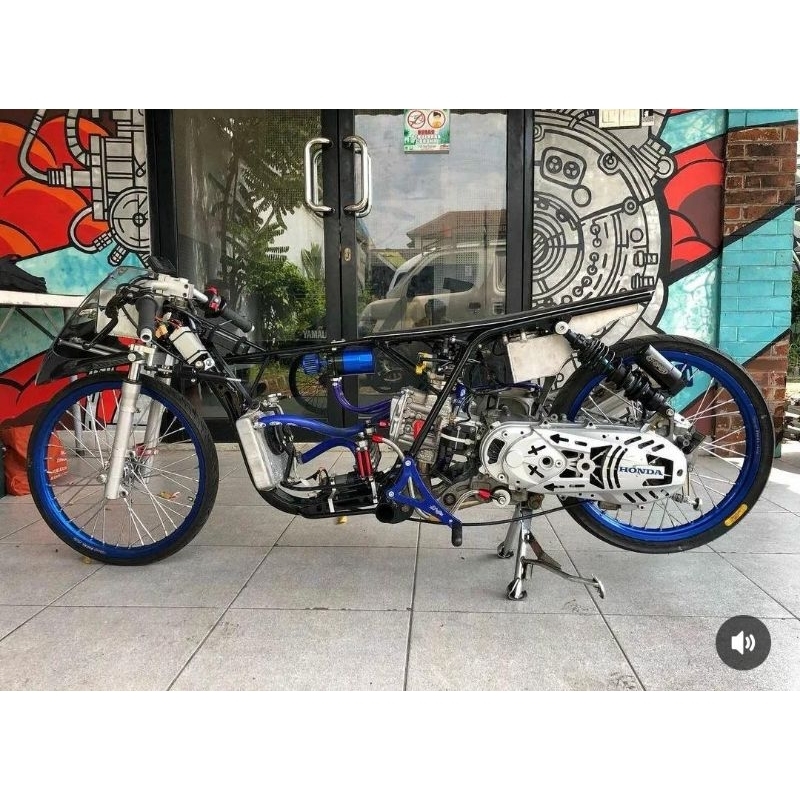 Jual frame kerangka sasis batangan rangka drag Vario FI bahan nouvo ...