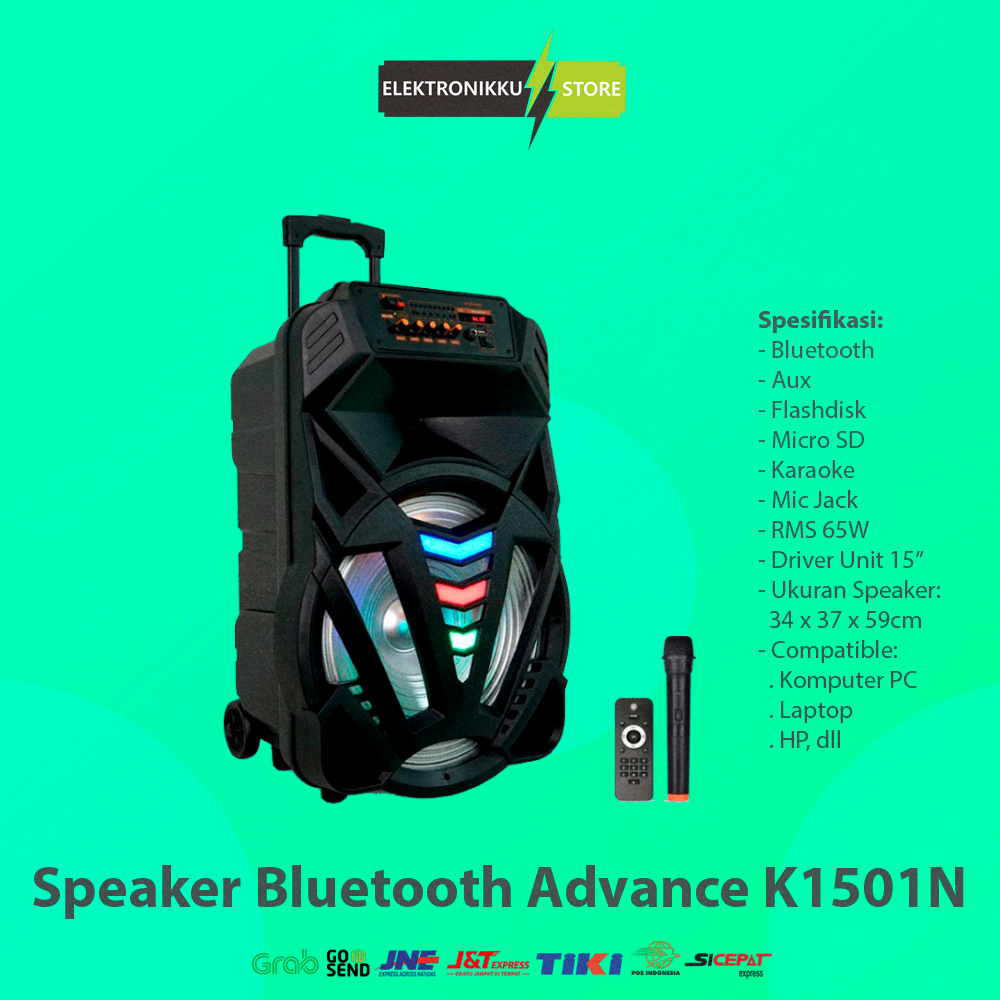 Jual Speaker Advance K1501N Bluetooth Aktif Komputer PC Laptop HP Karaoke | Shopee Indonesia