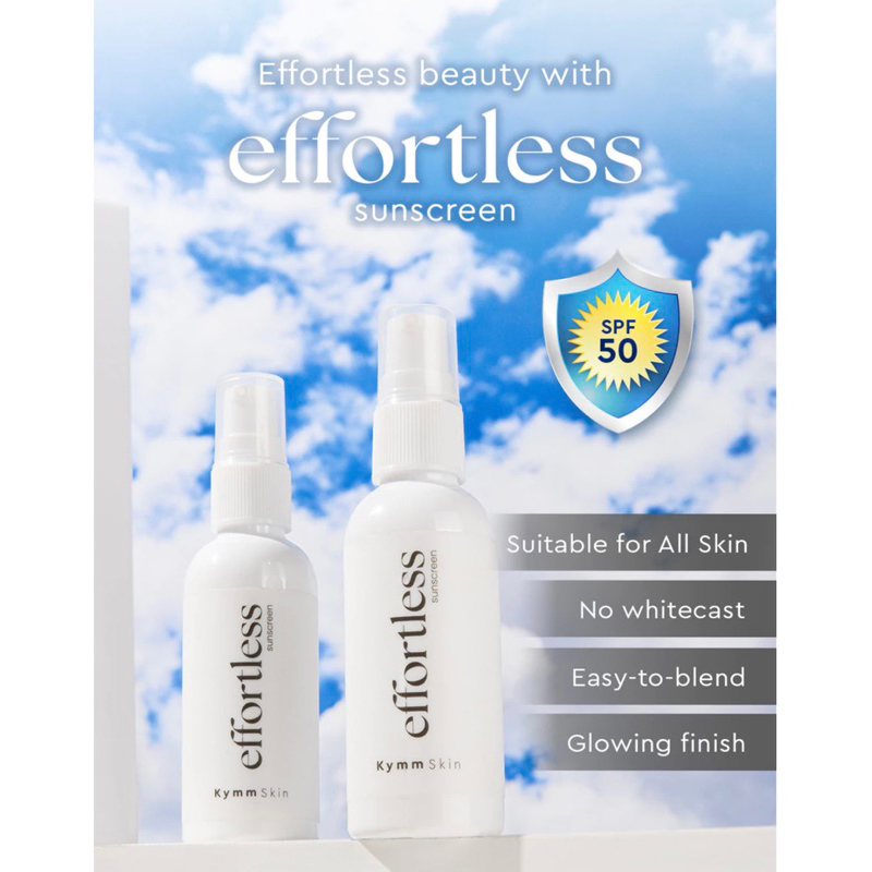 Jual Effortless Sunscreen Spf 50 by Kymm Skin | Shopee Indonesia