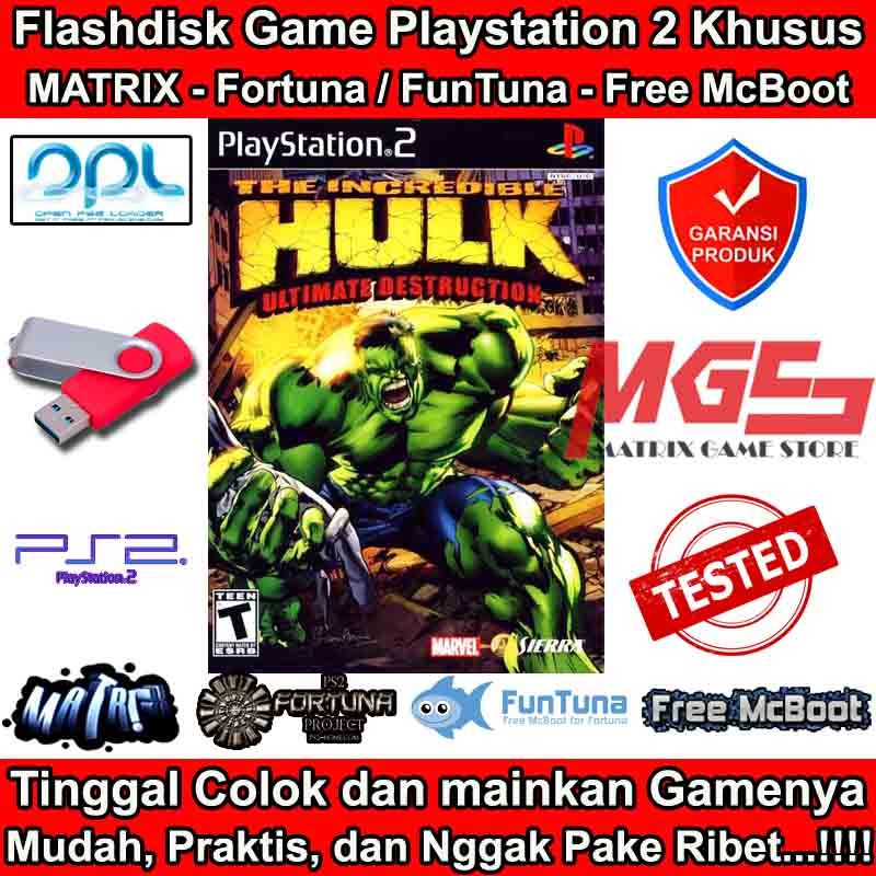 Jual Flashdisk Game PS2 PS 2 The Incredible Hulk - Ultimate Destruction ...