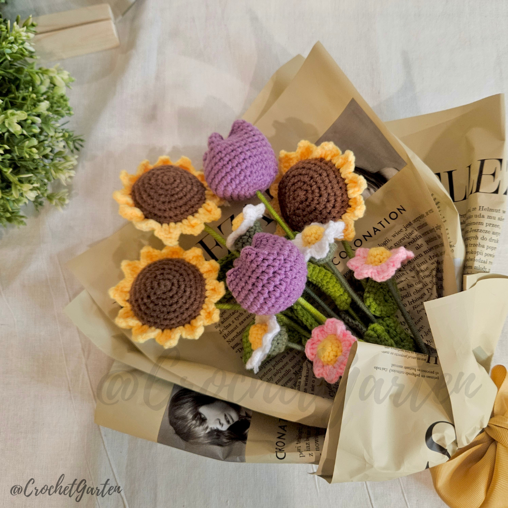 Jual BOUQUET BUNGA RAJUT BESAR Bouquet Buket Bunga Crochet | Shopee ...