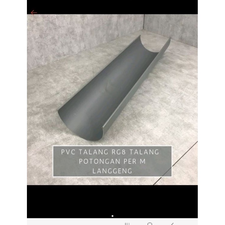 Jual Vin Talang Air PVC Talang Pipa Pakan HR RG 8 8 Inch 1mtr 1meter 1m ...