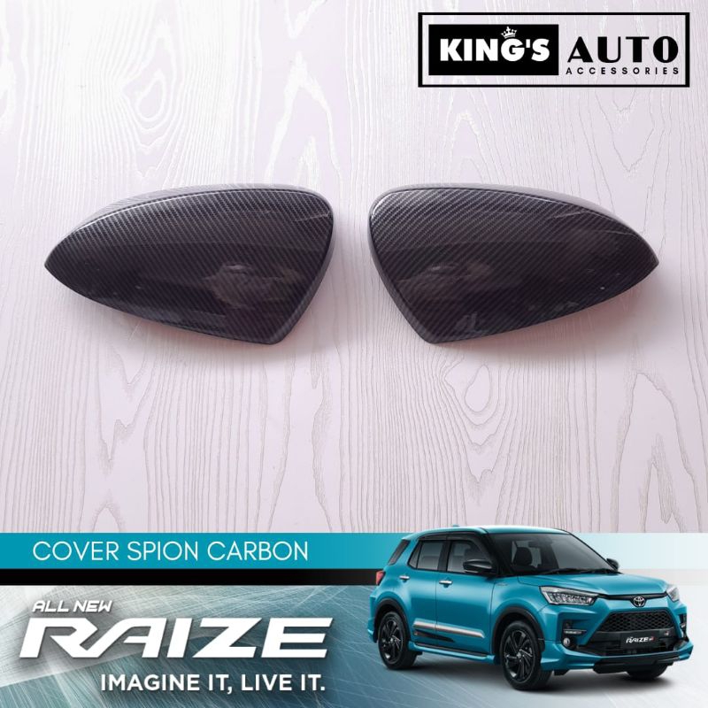 Jual King's - Cover Spion Carbon Glossy Rocky Raize Model Tempel ...