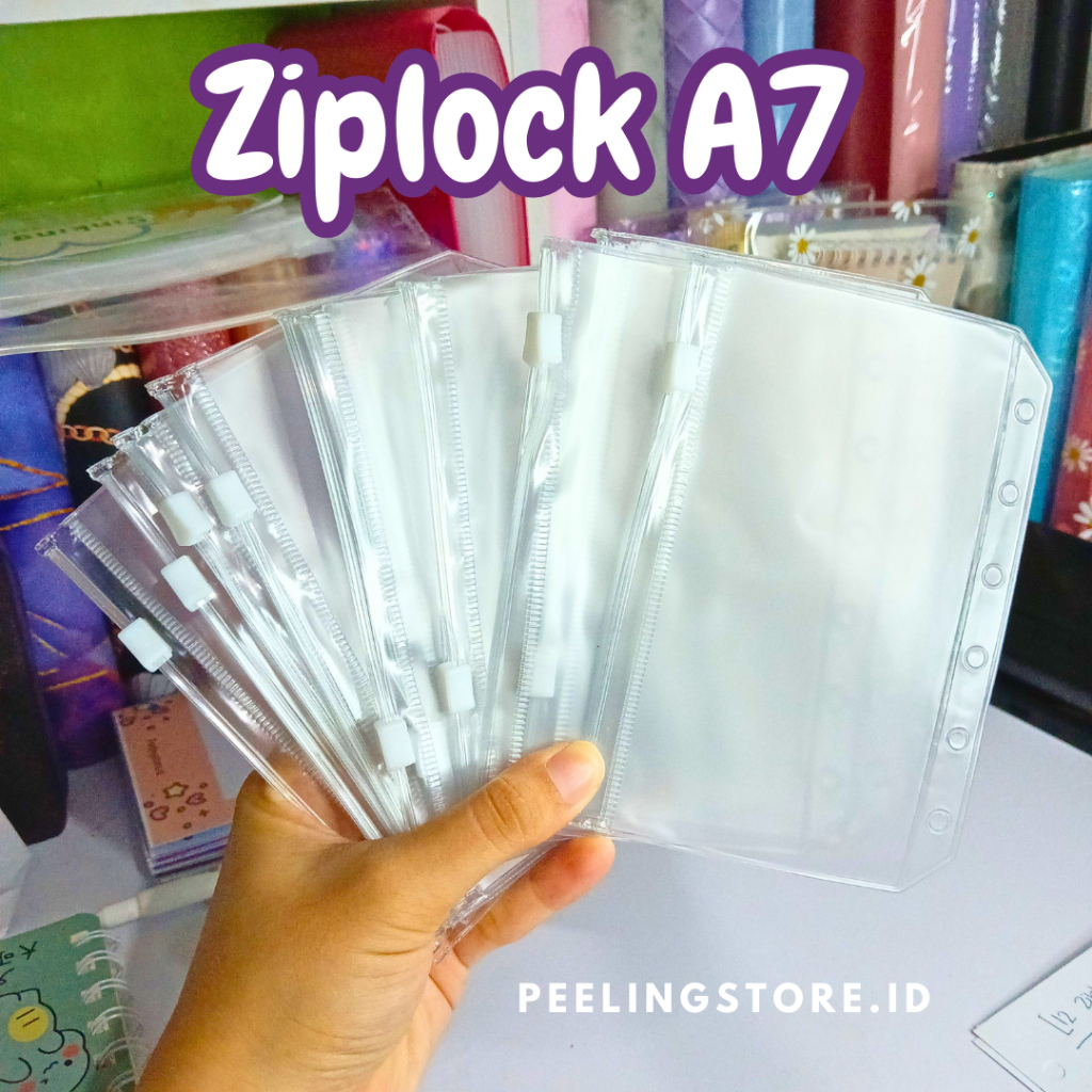 Jual A7 Ziplock Binder Pocket Kantong / Ziplock bag / Pouch / Zipper ...