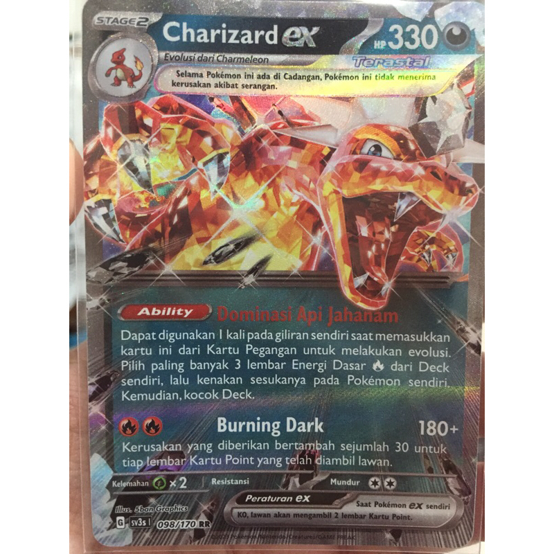 Jual KARTU POKEMON CHARIZARD ex KILAU HITAM RR INDONESIA HOLO | Shopee Indonesia