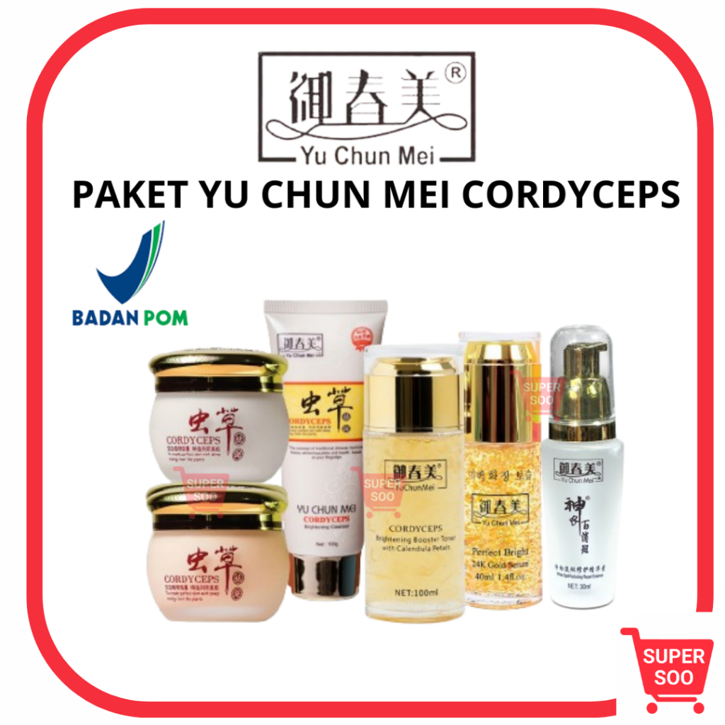 Jual Paket YU CHUN MEI Cordyceps Whitening KIT BPOM Original Lokal ...