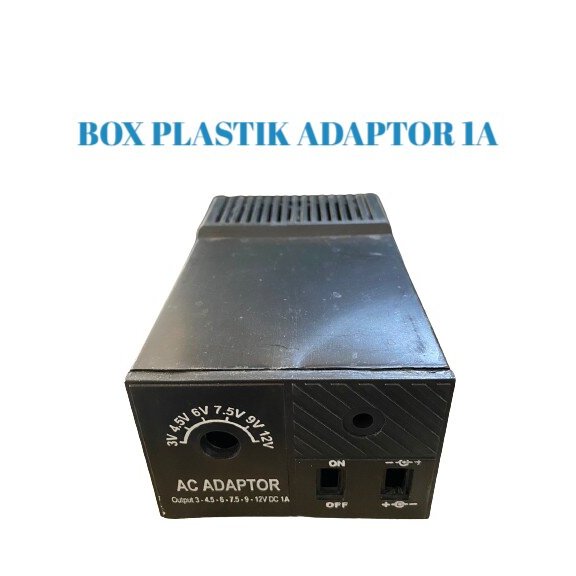 Jual Box Adaptor Plastik 1A – Casing Adaptor 1 Ampere Kuat & Rapi ...