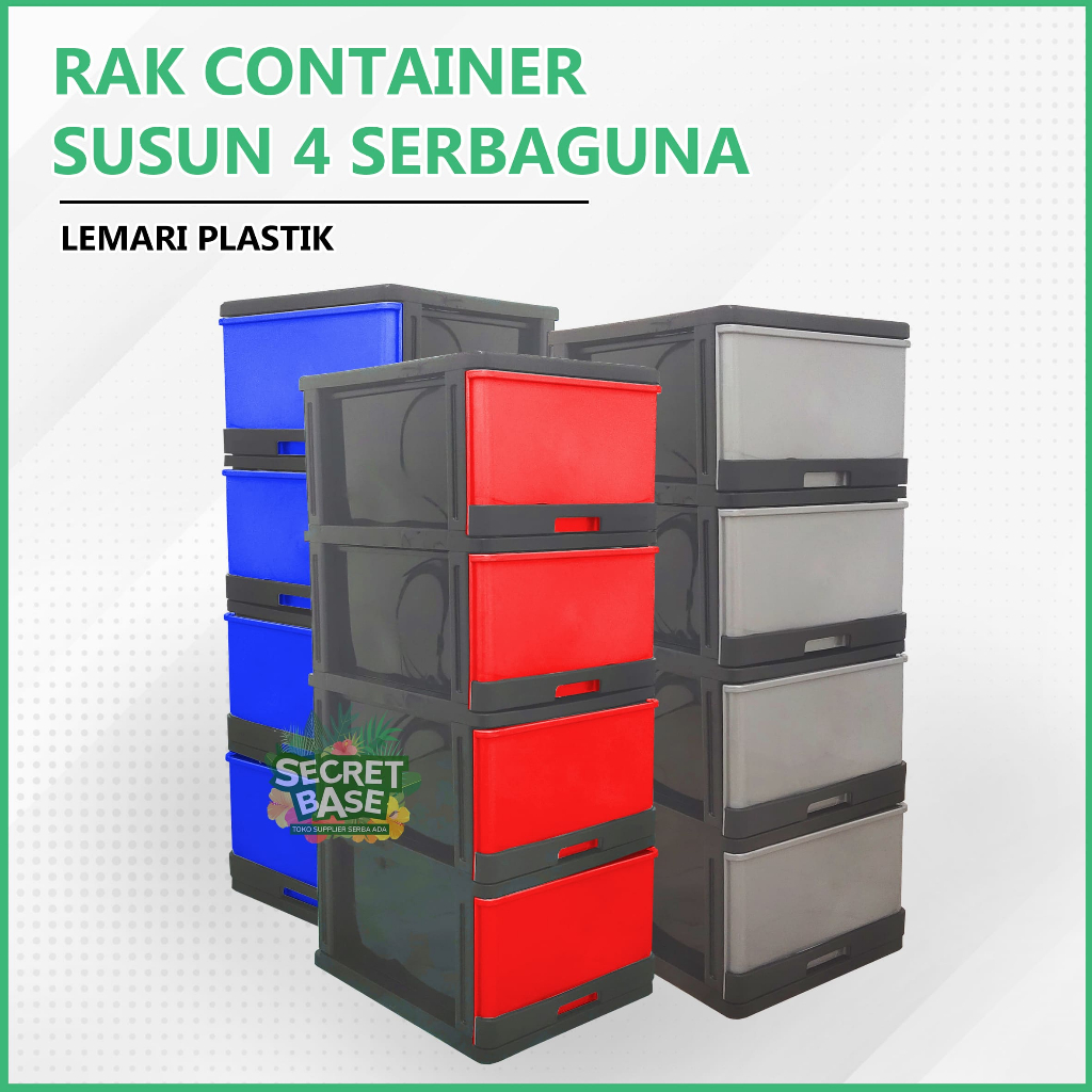 Jual LACI CONTAINER SUSUN 4 - Laci Plastik Susun / Lemari Pakaian ...