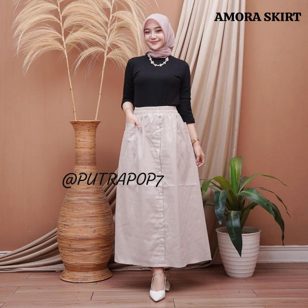 Jual ROK AMORA KOREA SKIRT TWIIL PREMIUM TERBARU | Shopee Indonesia