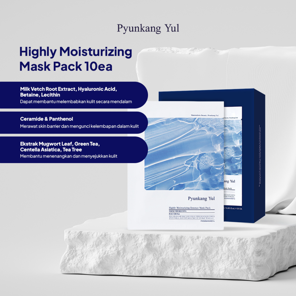 Jual PYUNKANG YUL Highly Moisturizing Essence Mask Pack 25ml (10 pcs / BOX) | Shopee Indonesia