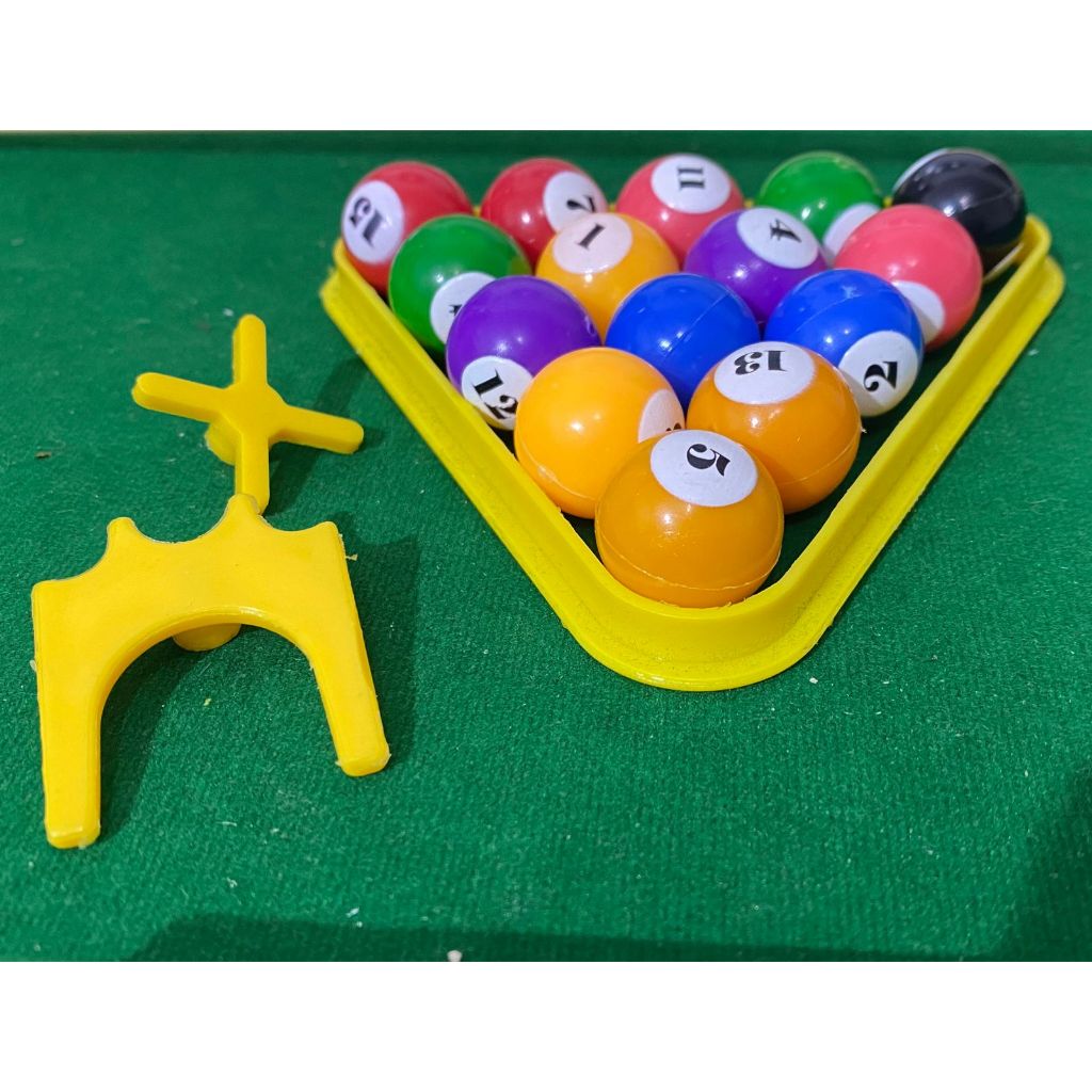 Jual [HANYA BOLA] BOLA BILLIAR + SEGITIGA + PENUNTUN / 16 BOLA BILIAR ...