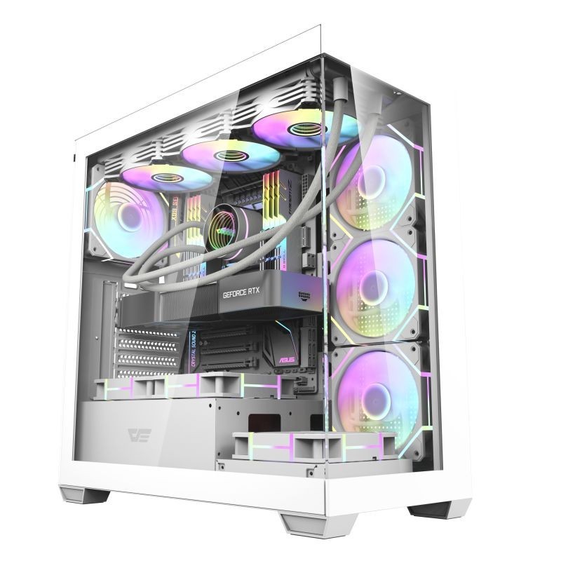 Jual CASING PC GAMING DARKFLASH DS900 AQUARIUM ATX TYPE C PANORAMIC 270 ...