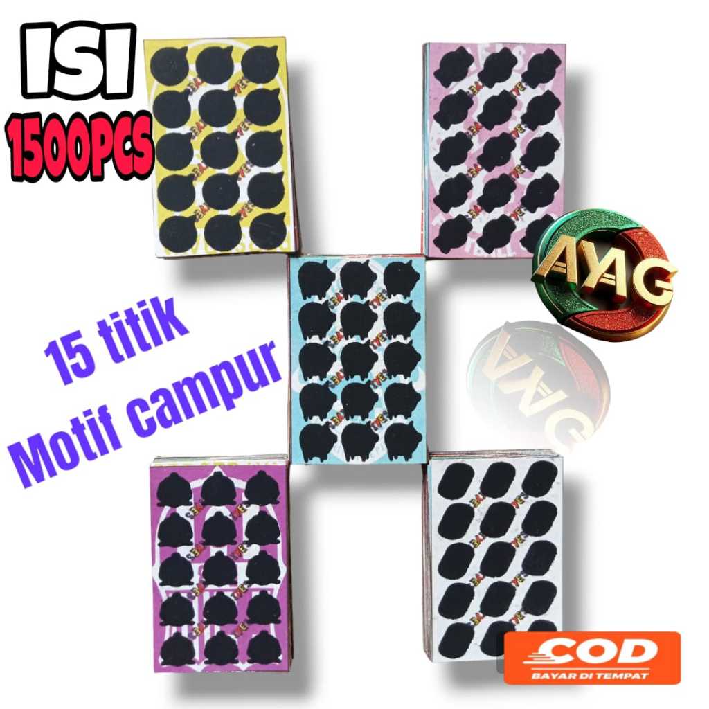 Jual GOSOKAN BOM 15/16/20 TITIK ISI 1500PCS(MAINAN GOSOKAN BOM ...
