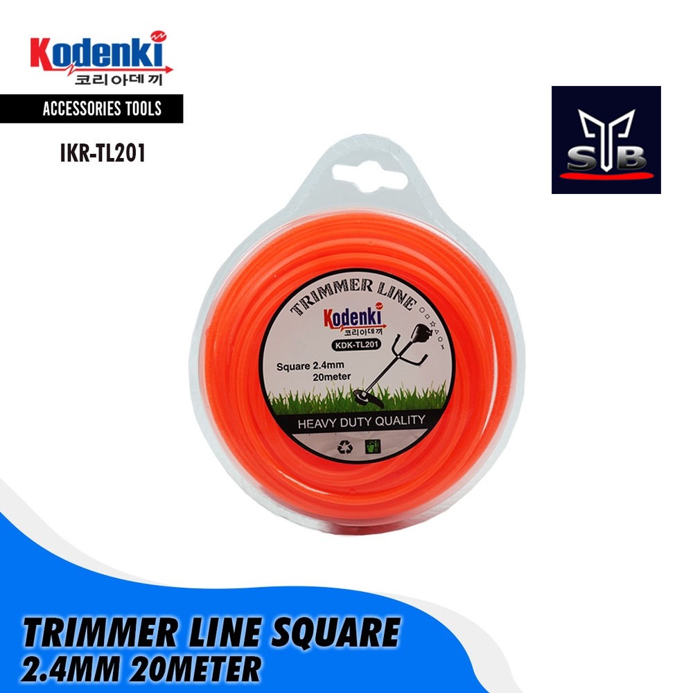 Jual Senar potong rumput kotak 20 meter / nylon mesin rumput gendong ...