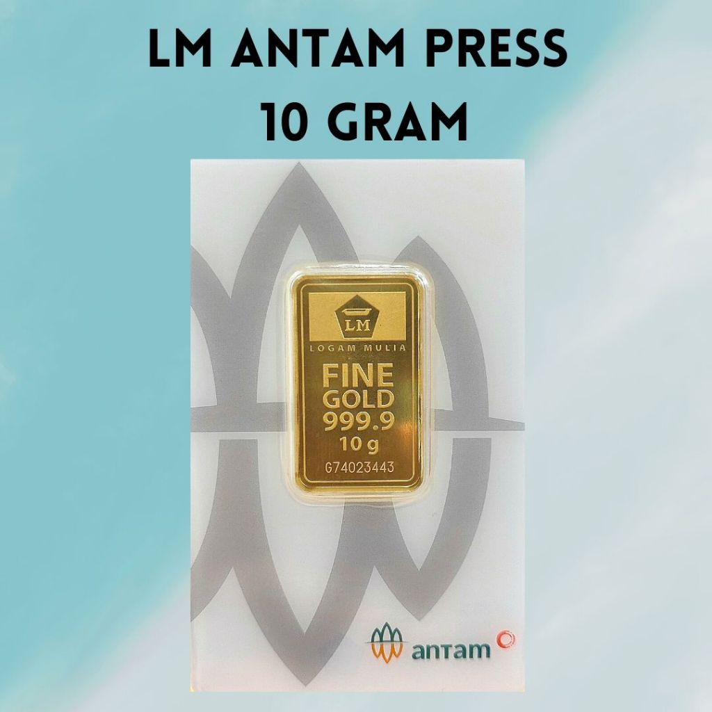 Jual Logam Mulia LM Press 10gr 10g 10 Gram Batangan Emas ANTAM ...
