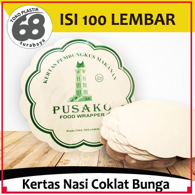 Jual Kertas Nasi Laminasi Bulat diameter 25 cm Isi 100 dan 200 Lembar ...
