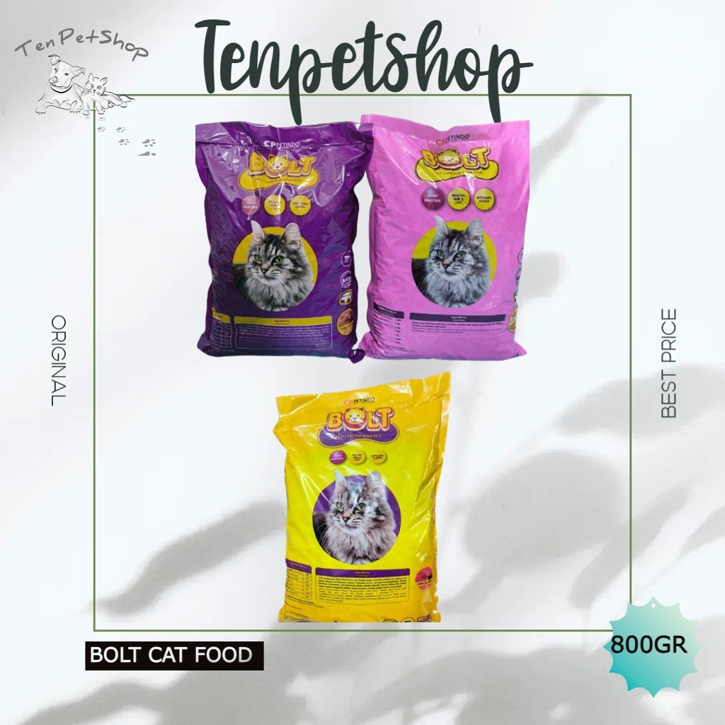 Jual BOLT CAT FOOD REPACK 800gr | Shopee Indonesia