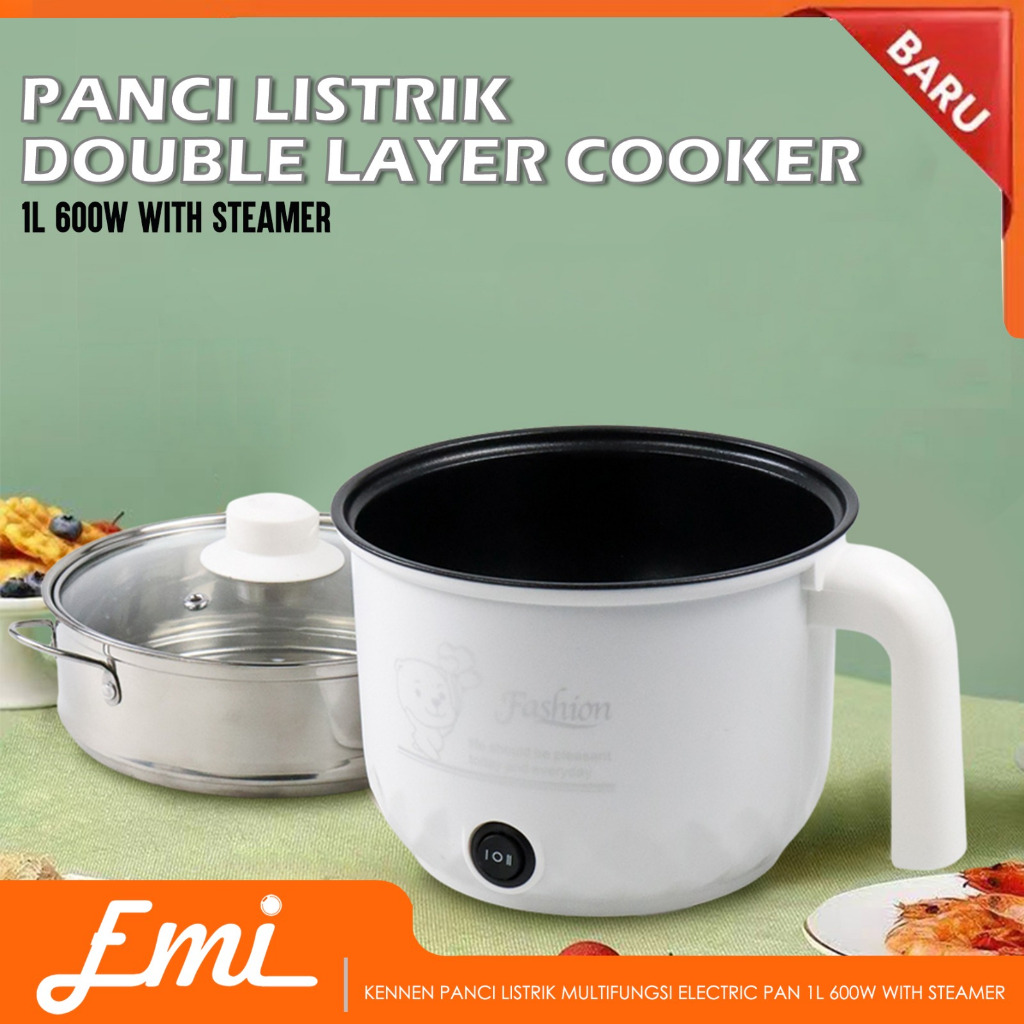 Jual Panci Listrik Multifungsi Electric Pan 1L 600W Mini Pot with ...