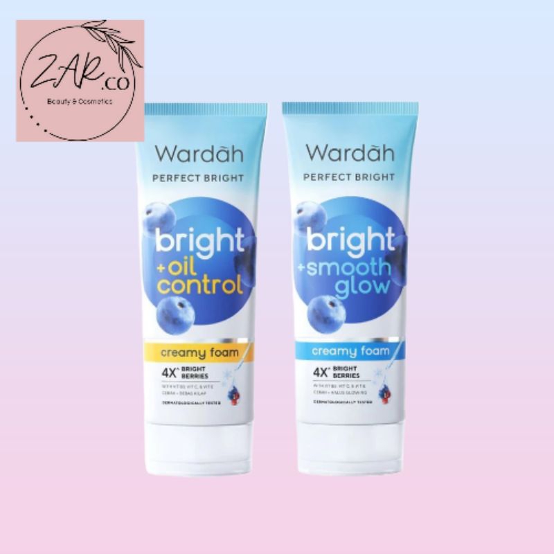 Jual Wardah Perfect Bright Creamy Foam Bright + Smooth Glow Oil Control ...