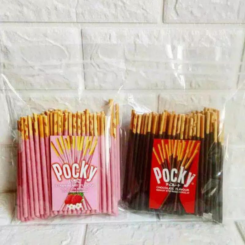 Jual Biskuit stick Glico Pocky 200gr poky coklat poki strawberry almond ...