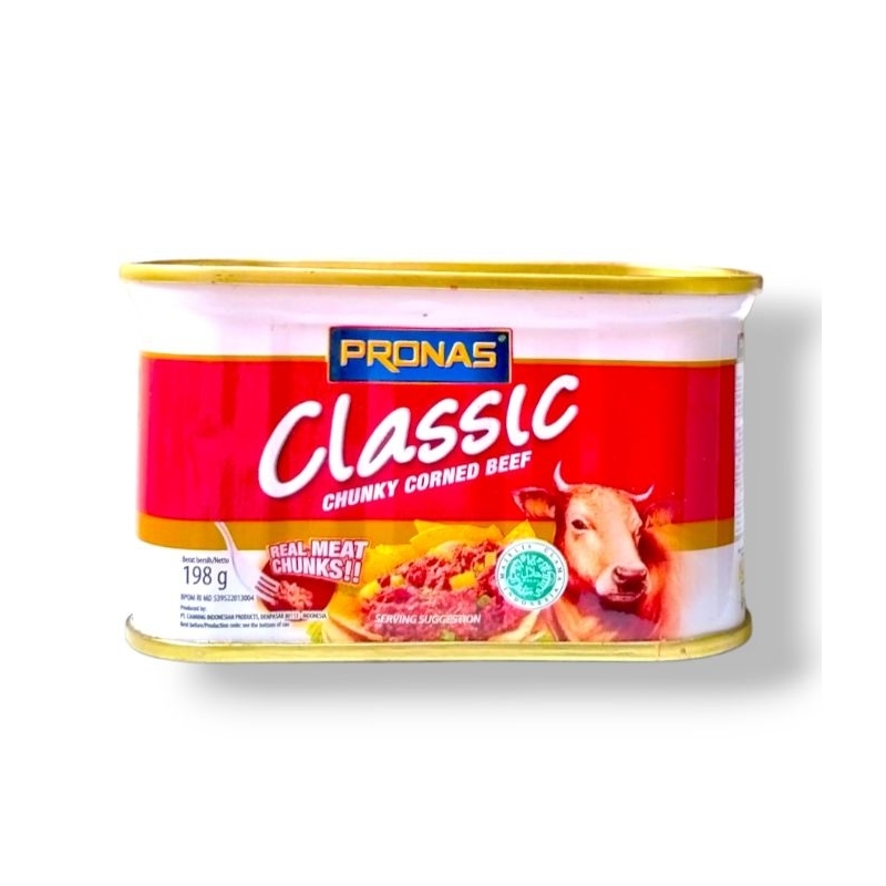 Jual Pronas Classic Kornet Daging Sapi Chunky 198 gr | Shopee Indonesia