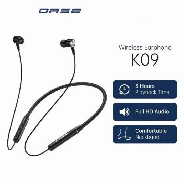 Jual OASE Wireless Earphone Model K09 - Hitam | Shopee Indonesia
