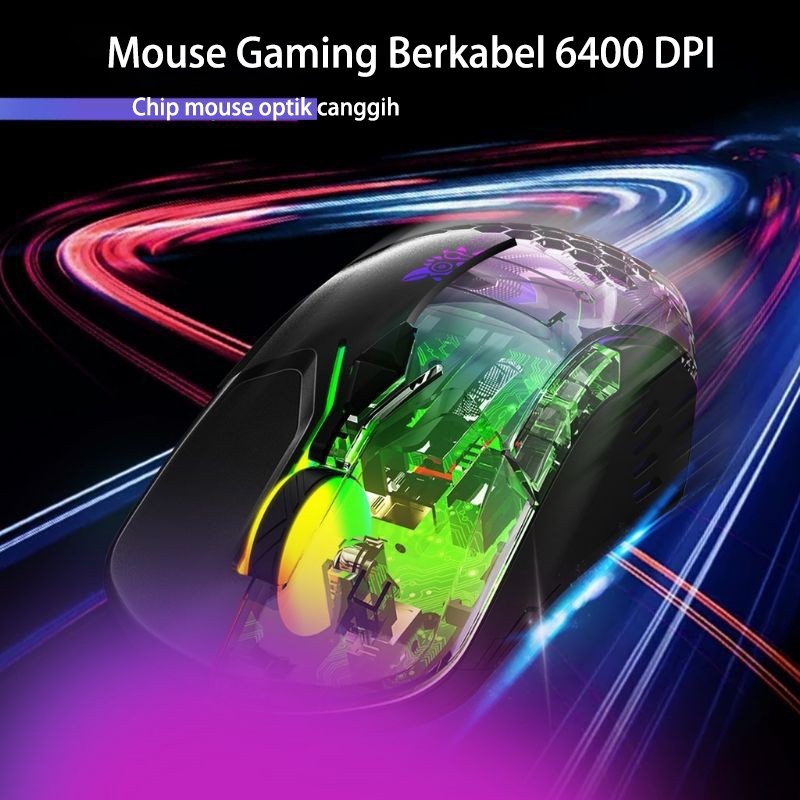 Jual Onikuma CW902 Gaming Mouse Game Mouse Berkabel Komputer Kabel USB ...