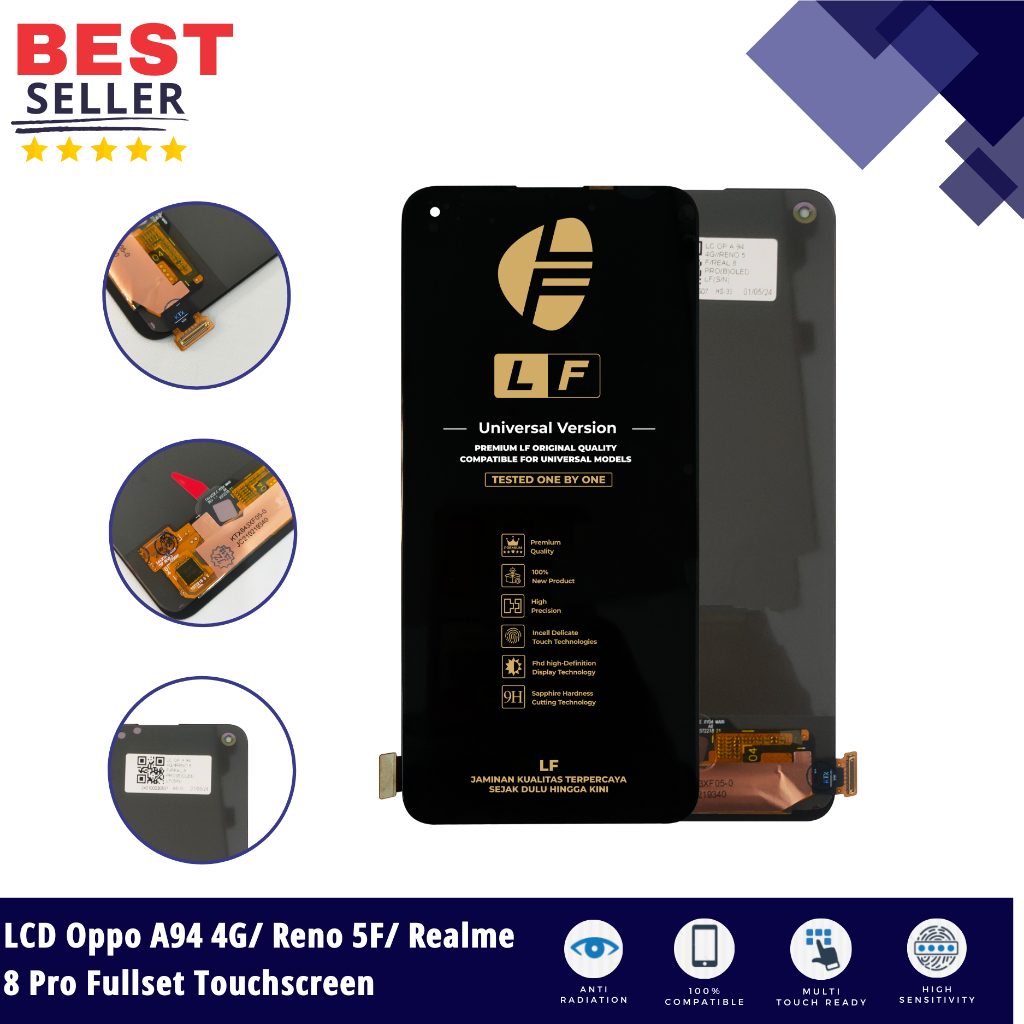 Jual LF - LCD Oppo A94 4G / Reno 5F / Realme 8 Pro Fullset Touchscreen ...