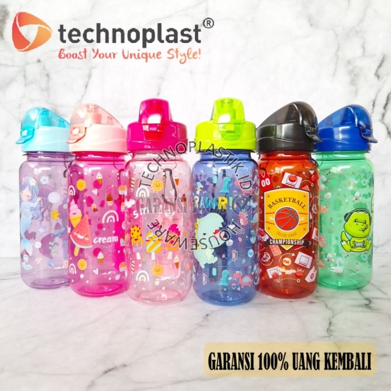 Jual WIGGLE Botol Minum Hello Dino & Pink Dessert Bottle Sport 670Ml ...