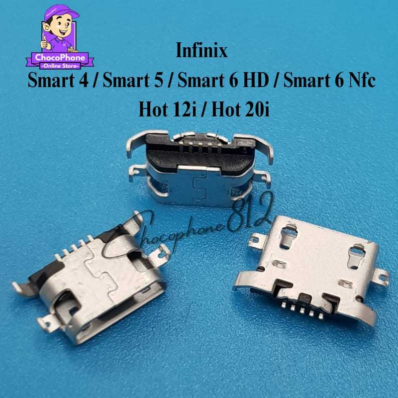 Jual Konektor Cas Infinix Smart 4 5 6 HOT 12i Connector Charger ...