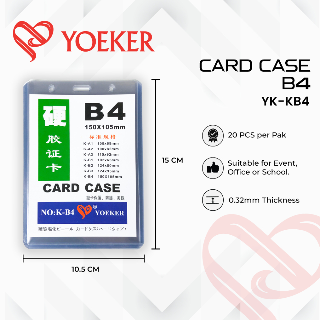 Jual (20 PCS) Card Case B4 Plastik ID Panitia Yoeker | Shopee Indonesia