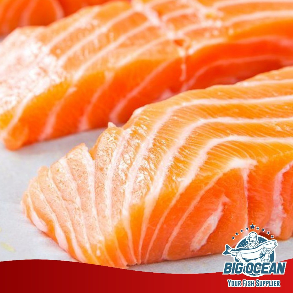 Jual salmon fillet (Norwegian Salmon Premium) Trout @1 kg | Shopee ...