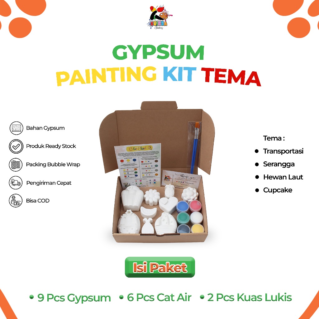 Jual Kuinsa Gallery Painting Kit Patung Gypsum Tema | Mainan Edukasi ...