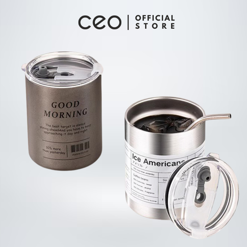 Jual CEO Tumbler Gelas Kopi Stainless Steel 304 Tebal Tumblr Viral ...