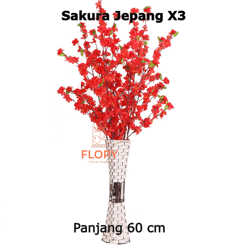 Jual [1 Tangkai] Sakura Jepang X3 Artificial / Bunga Sakura Cherry ...