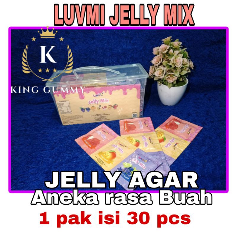 Jual LUVMI JELLY MIX ISI 30PCS ANEKA RASA BUAH | Shopee Indonesia
