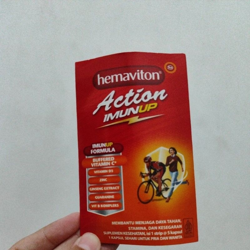 Jual Hemaviton action strip isi 5 kapsul kemasan baru hemaviton action ...