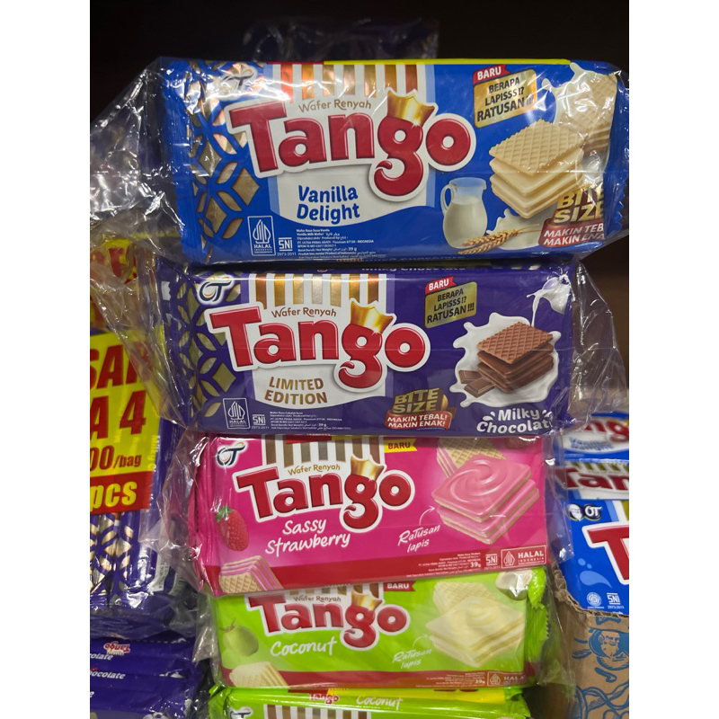 Jual wafer Tango long 39gr pak (10pcs) | Shopee Indonesia