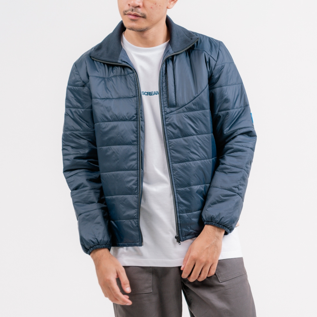Jual Screamous Quilted Jacket DESCENT NAVY BLUE | Shopee Indonesia