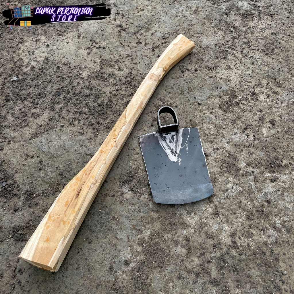 Jual Cangkul Sawah Kecil Ringan Berkebun Baja Asli Dan Gagang Kayu Jati ...