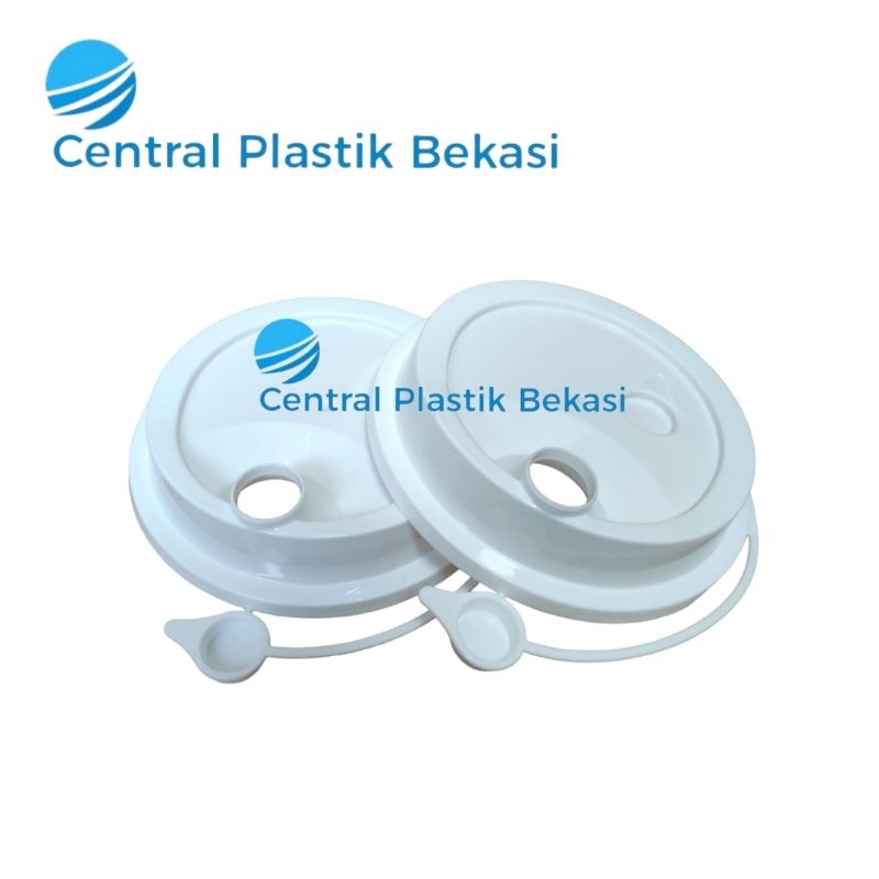 Jual Lid connected cup injection/tutup sambung/strawless lid gelas ...